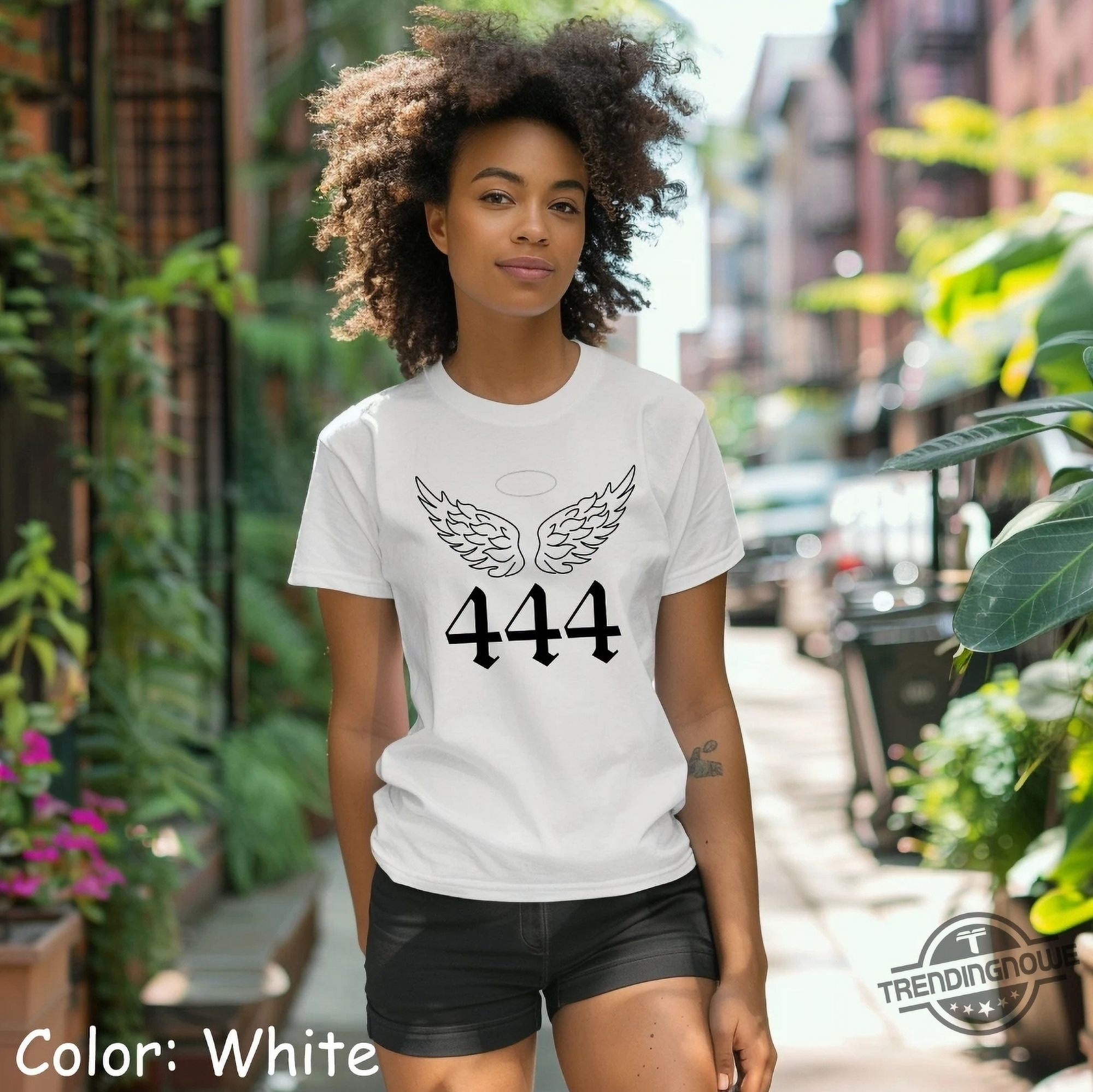444 Shirt Spiritual Symbol Tee Angel Numbers Shirt 444 Protection Angel ...