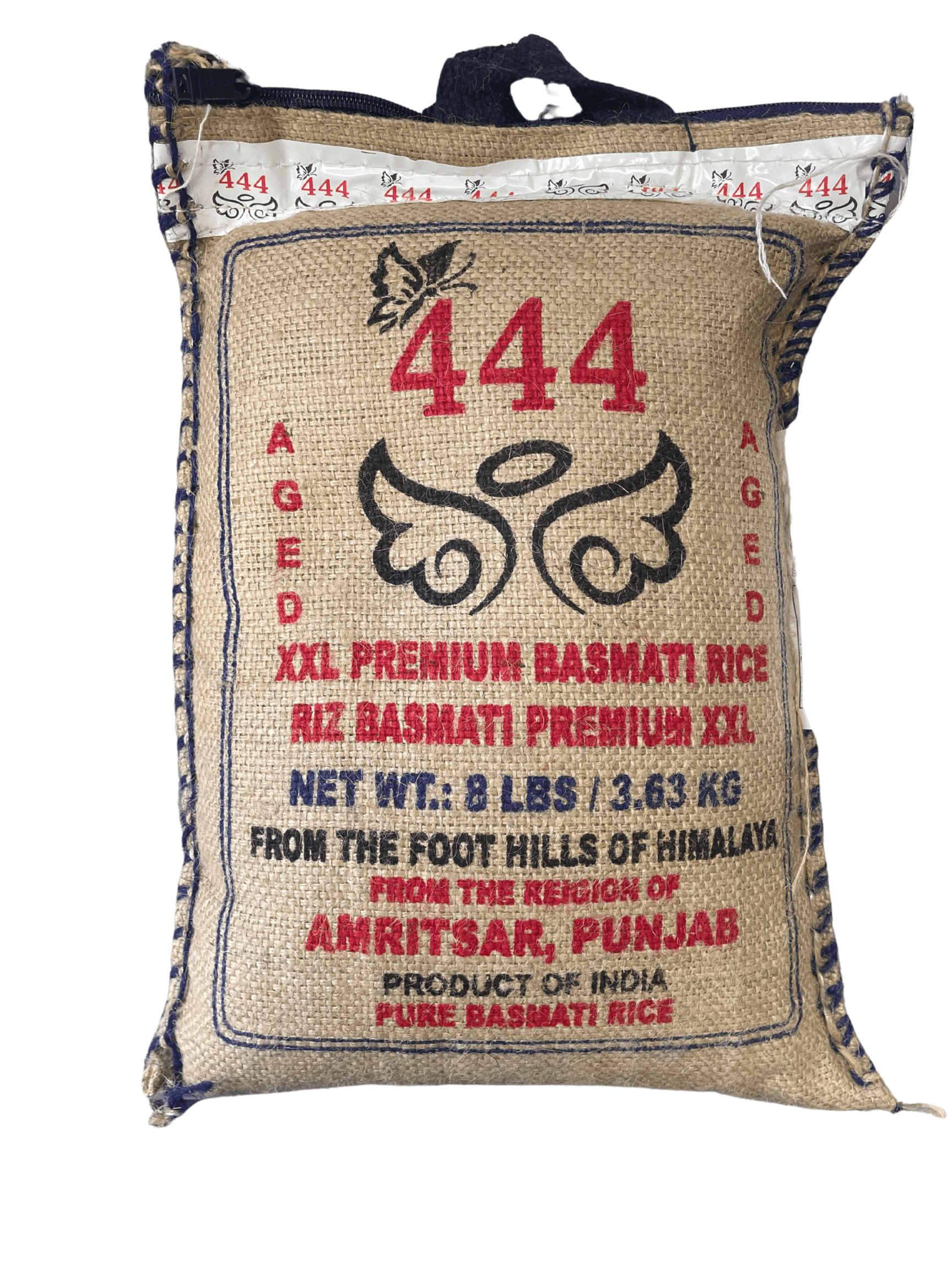 444 XXL PREMIUM BASMATI RICE 8LB - Walmart.com