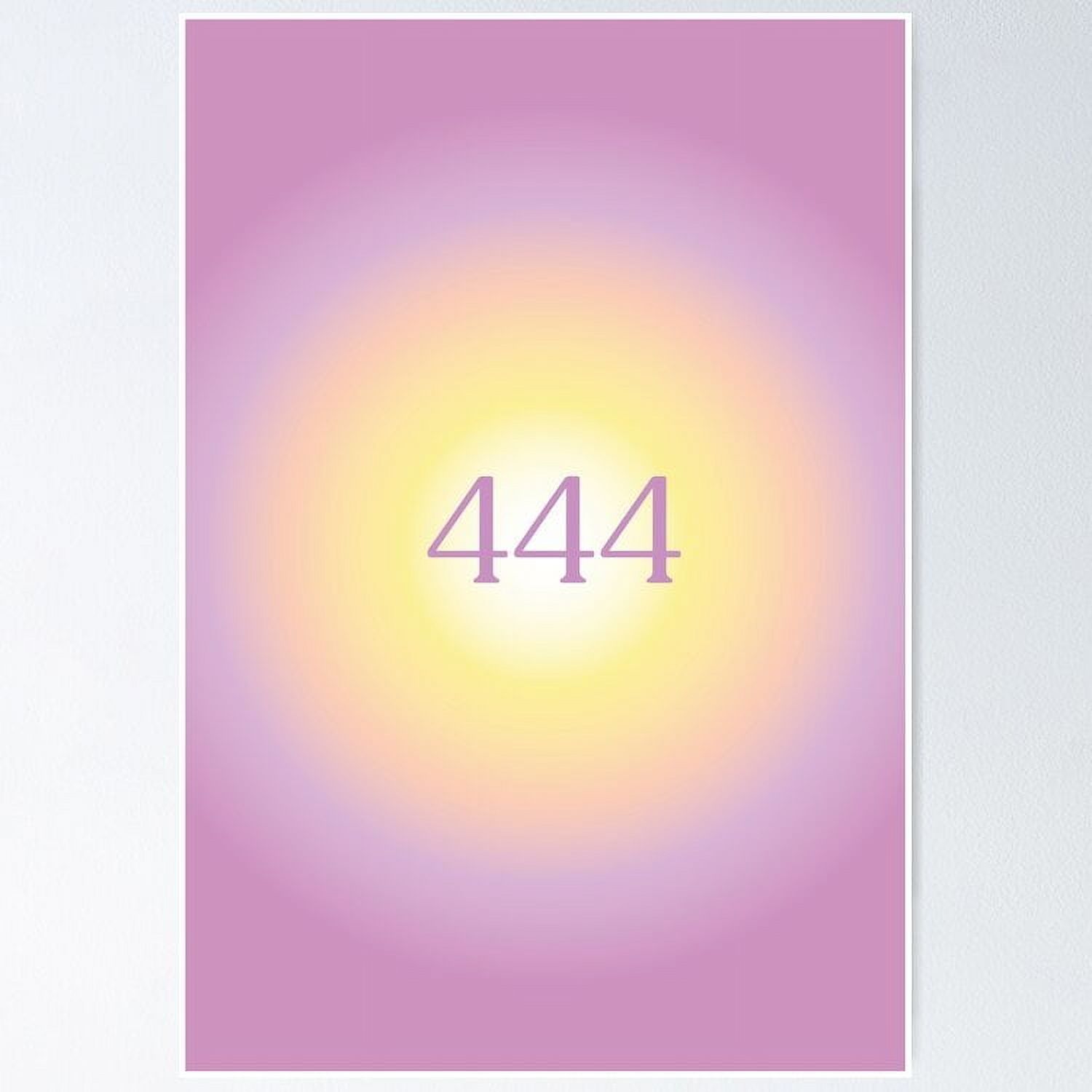 444 angel numbers aura UNFRAMED Poster UNFRAMED Poster, 12x18 - Walmart.com