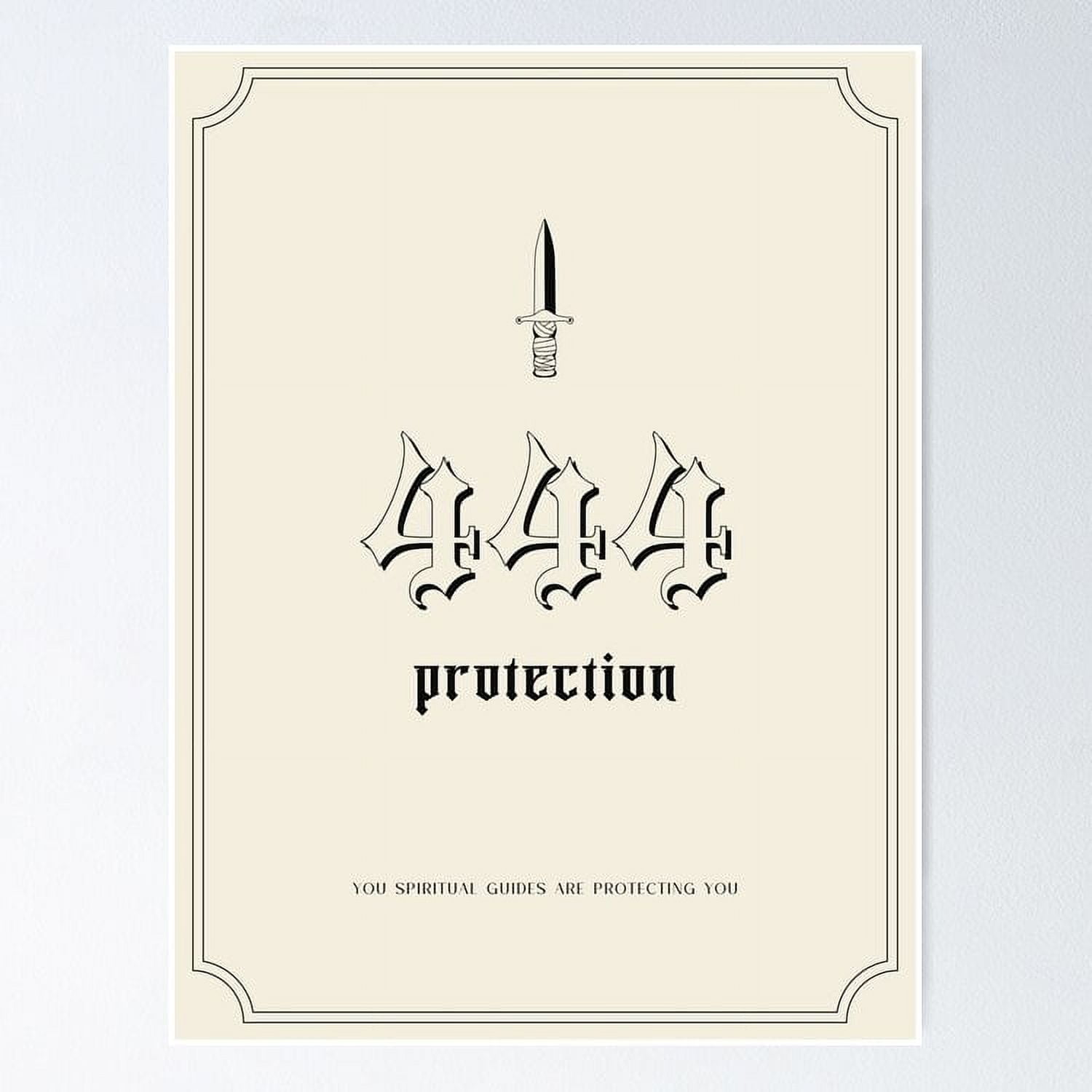 444 protection UNFRAMED Poster, 12x18 - Walmart.com