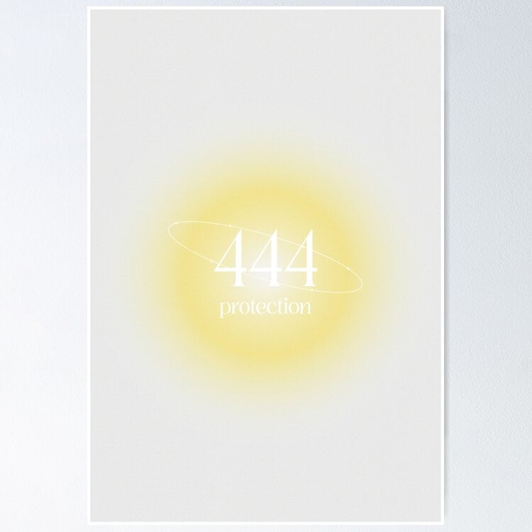 444 âœ¦ protection âœ¦ angel numbers UNFRAMED Poster, 8x12 - Walmart.com