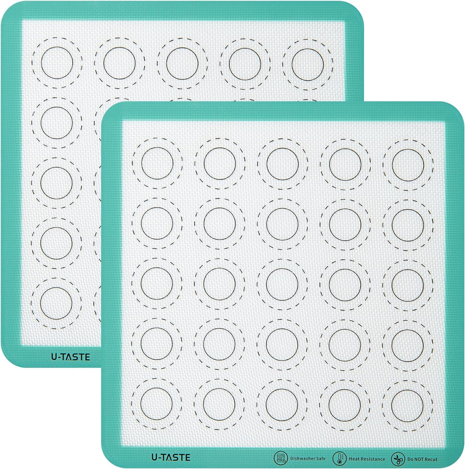 446ºF Heat Resistant Macaron Mat: U-Taste 11x11in Non Stick Silicone ...