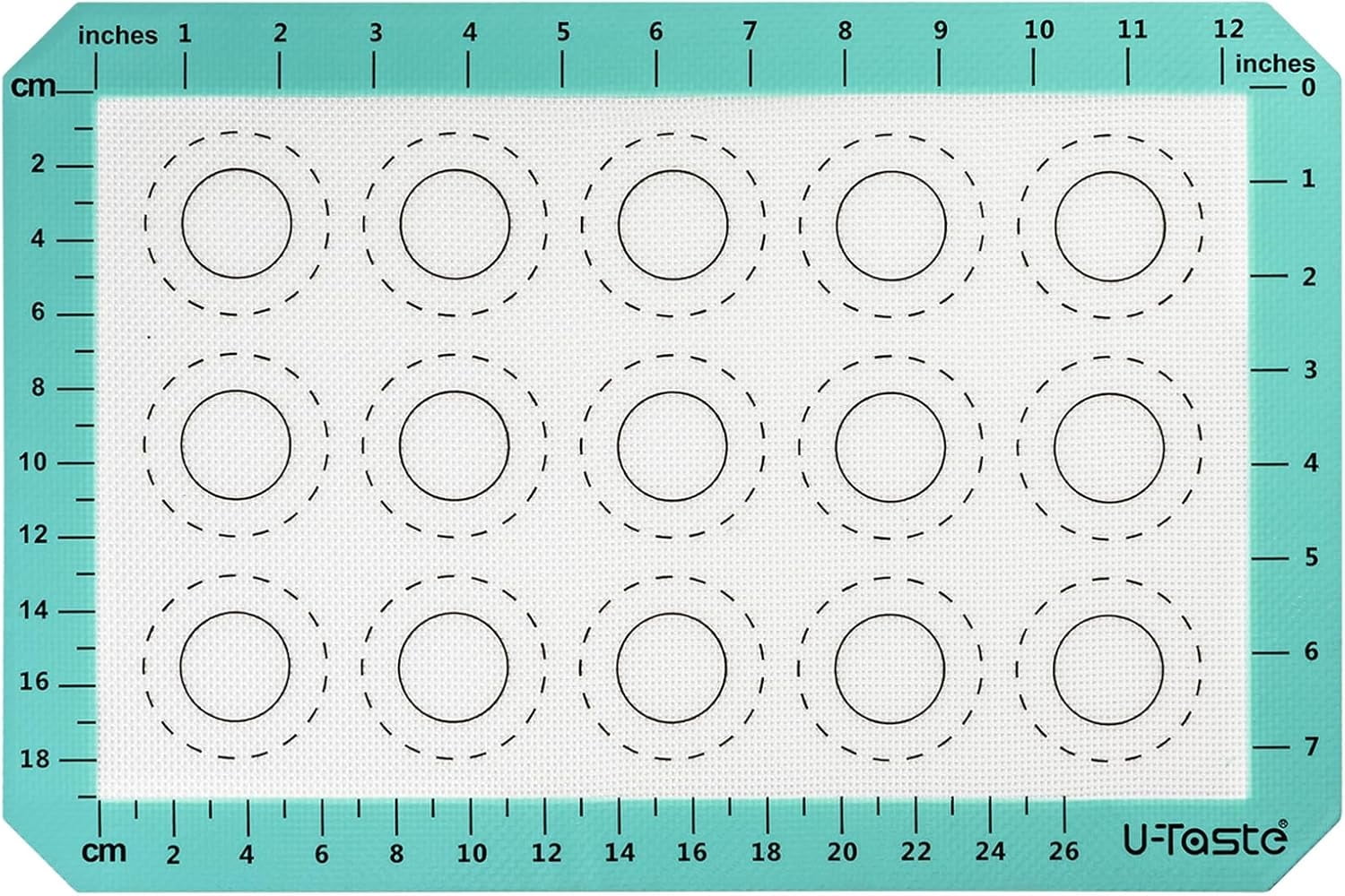 446ºF Heat Resistant Macaron Mat: U-Taste 14.17x9.44in Non Stick ...