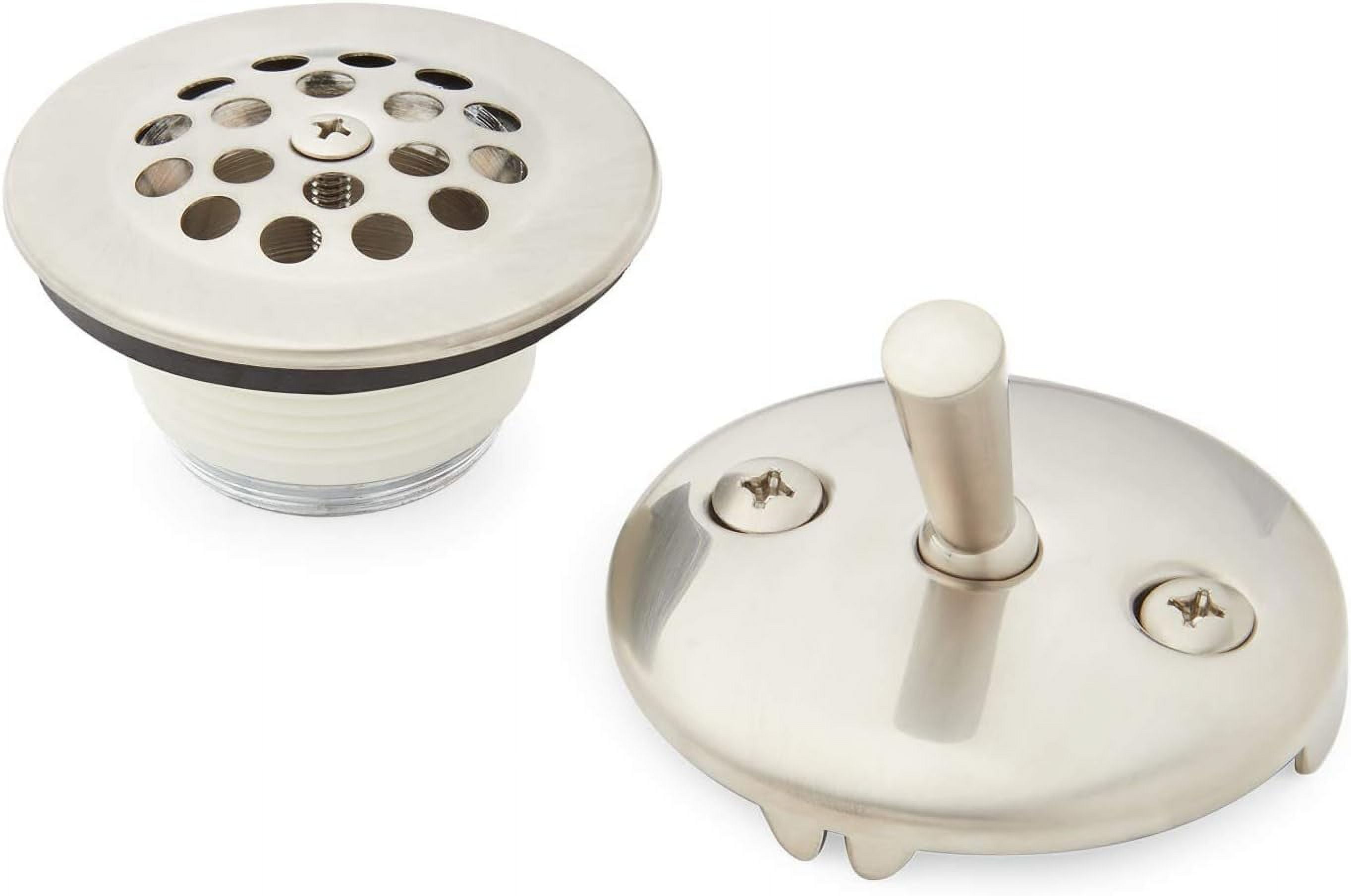 446704 Alcove Tub Drain & Trip Lever Overflow Cover - Walmart.com