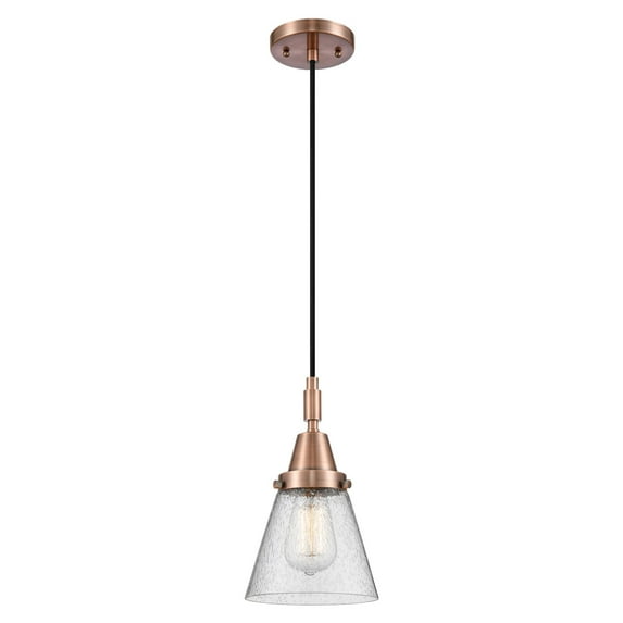 447-1P-AC-G64-Innovations Lighting-Cone - 1 Light Cord Hung Mini Pendant-6.25 Inch Wide and 9.13 ...