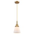 447-1P-BB-G61 Innovations Lighting Cone - 1 Light Cord Hung Mini ...