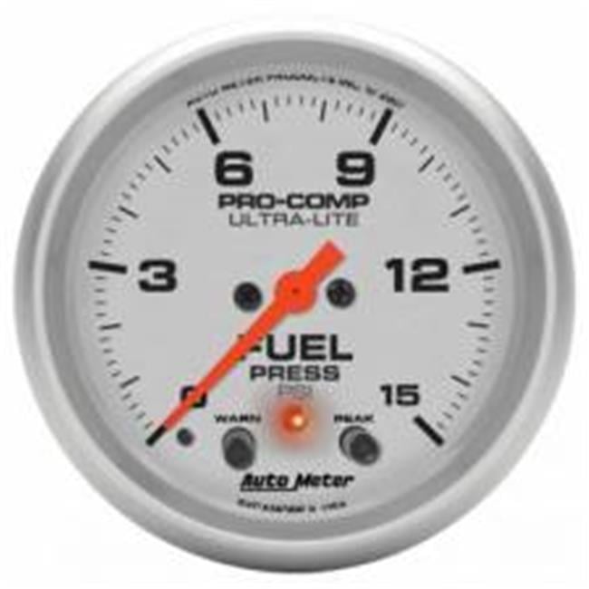 4470 2.62 in. Ultra-Lite Electric Fuel Pressure Gauge with Peak Memory ...