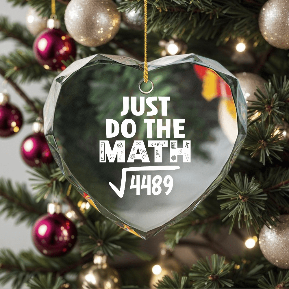 4489 Square Root of 4489 Math Teacher Do The Math 67 Tri-Blend Ornament ...