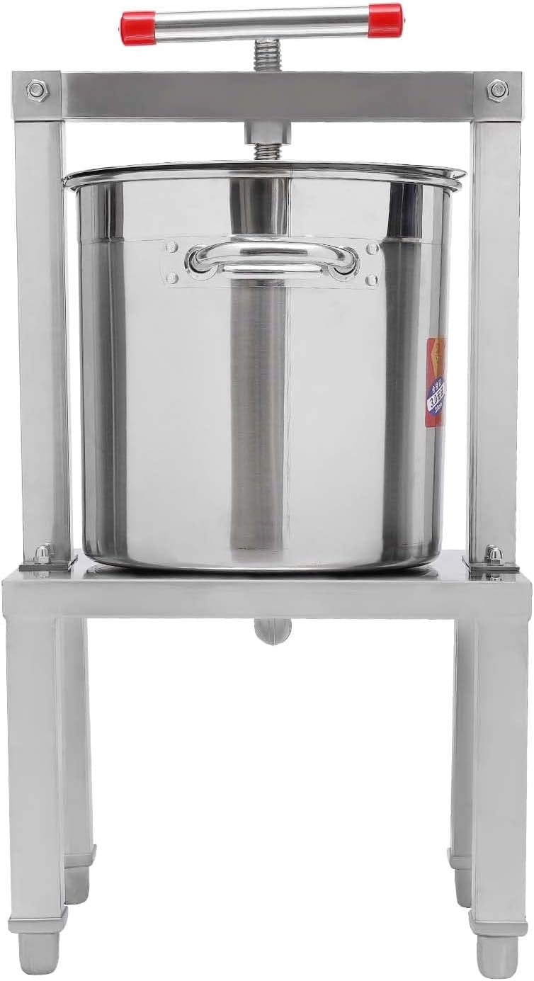 448Oz Large Fruit Honey Presser, Stainless Steel Adjustable Beeswax ...