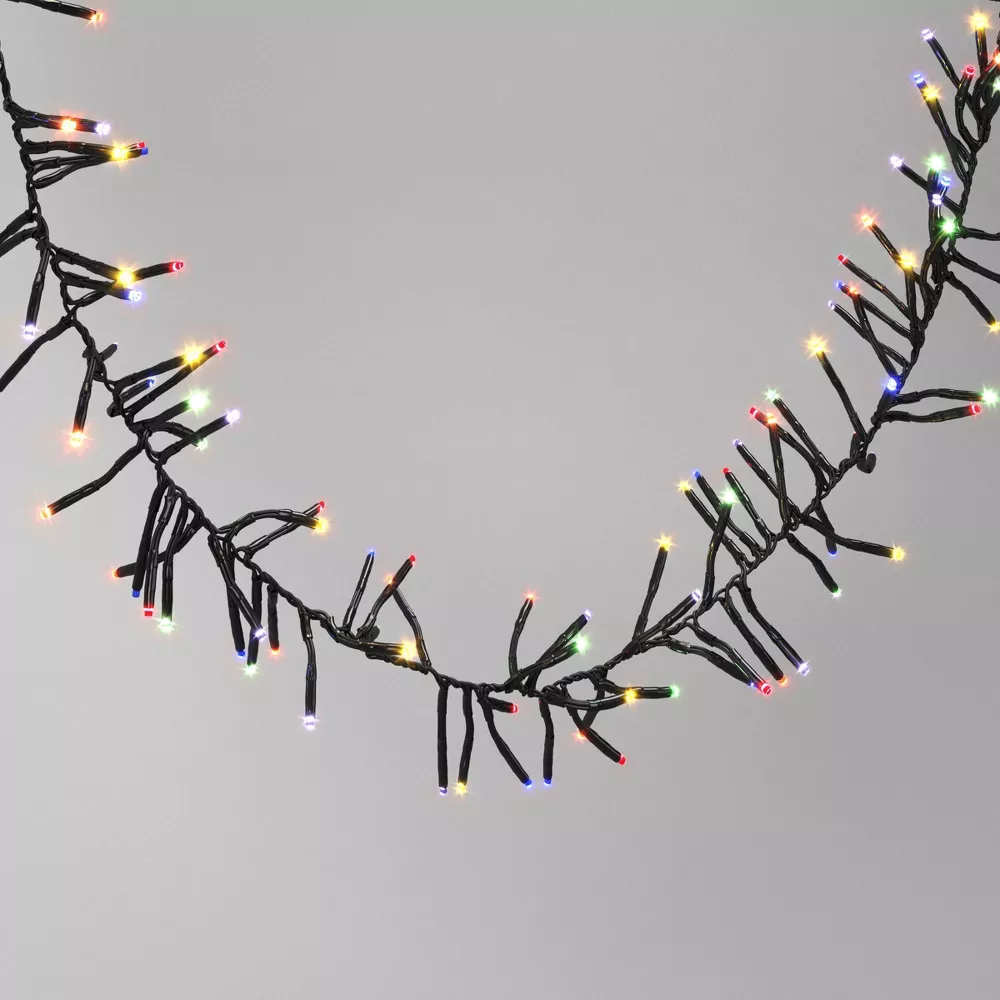 448ct LED Christmas Mini String Lights Garland with Black Wire ...