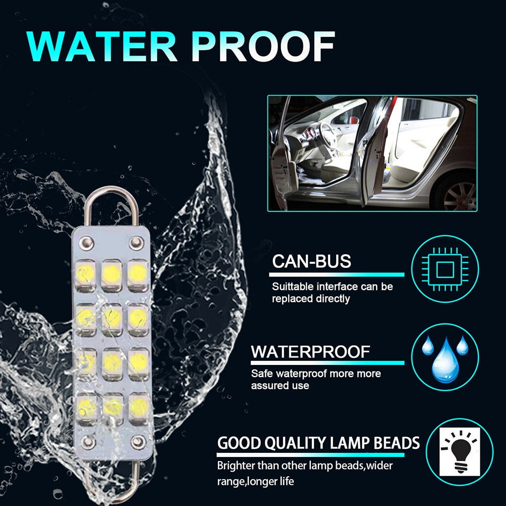 44Mm Led Light 561 562 567 Led 12Smd Door Trunk Light Bulb License ...