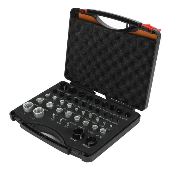 44PCS Aluminum Alloy Nut And Bolt Thread Checker Set With Storage Box ...