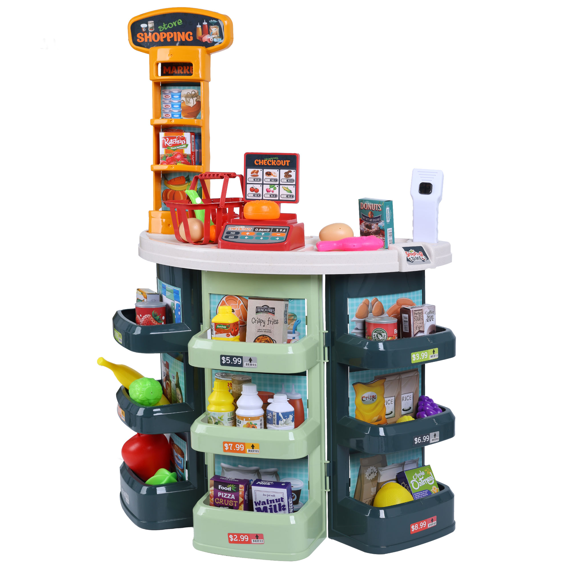 Kitchen Connection Pretend Play Electronic Cash Register Toy Realistic ...