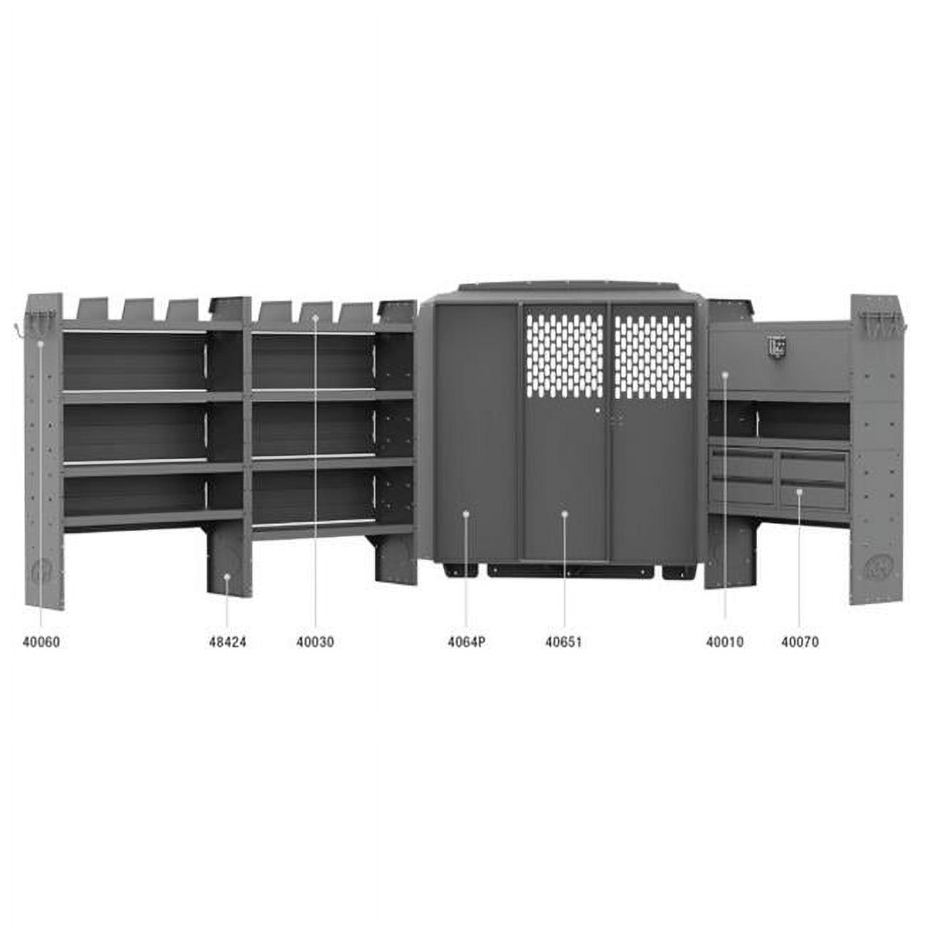 44PMS 60 in. Telecom Shelves - 136 in. ProMaster WB Low & High Roof ...