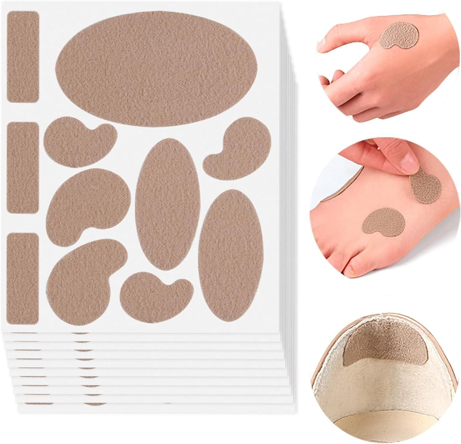 44Pcs Moleskin for feet blisters Moleskin Tape Anti-wear Heels Stickers ...