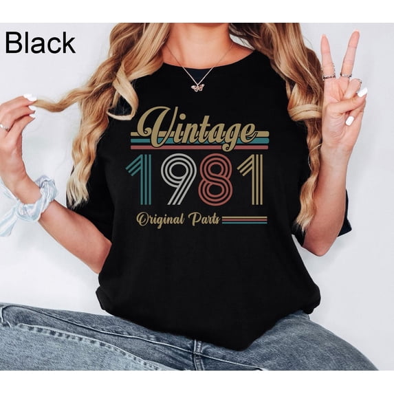 44Th Birthday Shirt, Vintage 1981 Shirt,44Th Birthday For Women,44Th ...