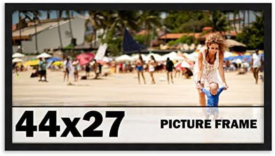44X27 Frame Black Picture Frame - Complete Modern Photo Frame Includes ...