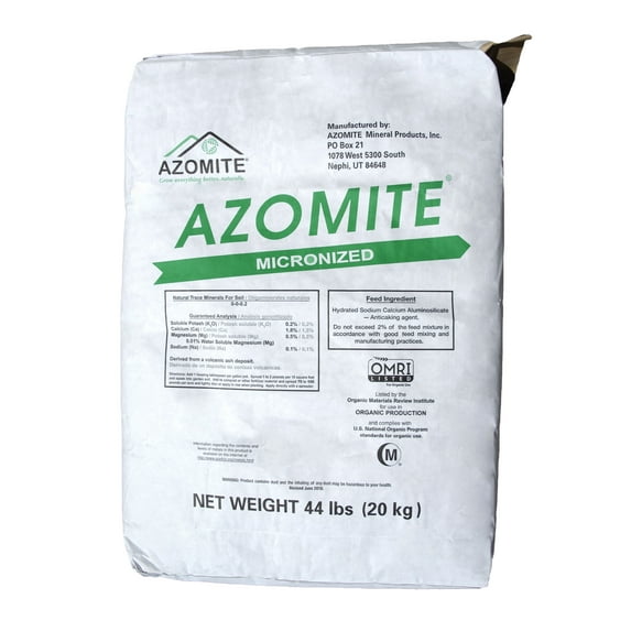 Azomite 44lb Micronized Organic Trace Mineral Soil Fertilizer Powder ...