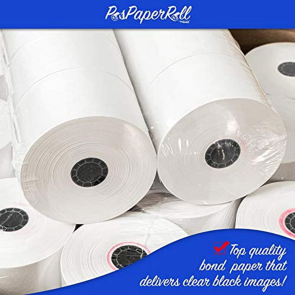 44mm (1-3/4") x 150' BOND Cash Register/Calculator Receipt Paper - 40 ...