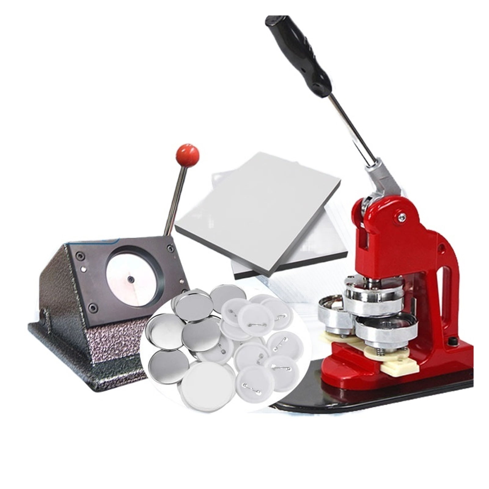 44mm Badge Machine With 100sets (plastic Back ) Badge Material And A ...