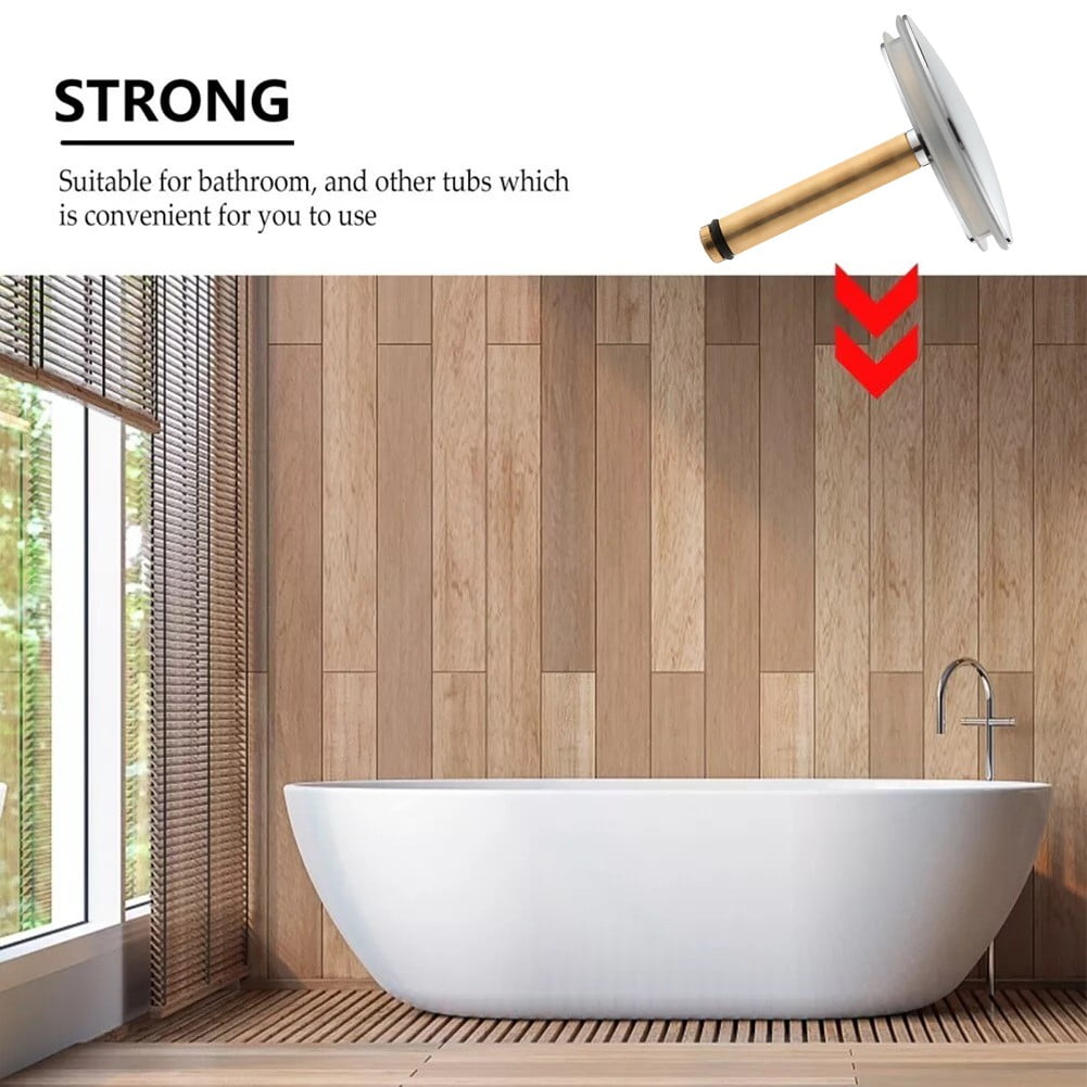44mm Bathtub Drain Stopper Bathroom Bath Replacement Tub Sink Waste ...