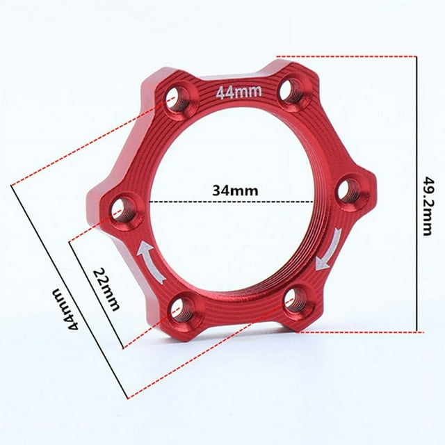 44mm Bicycle Bike Rotary Screw Thread Hub Flange Adapter Brake Disc ...