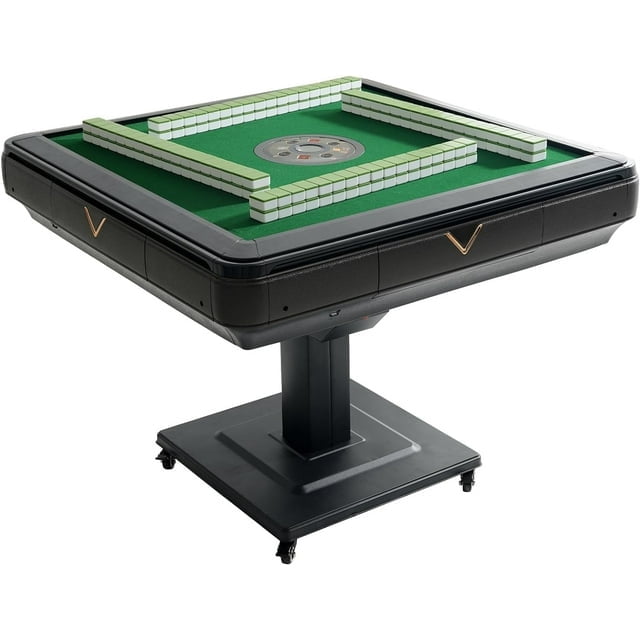 MAEVIS Ultra Thin Folding Automatic Mahjong Table with 2 Sets of 44mm ...