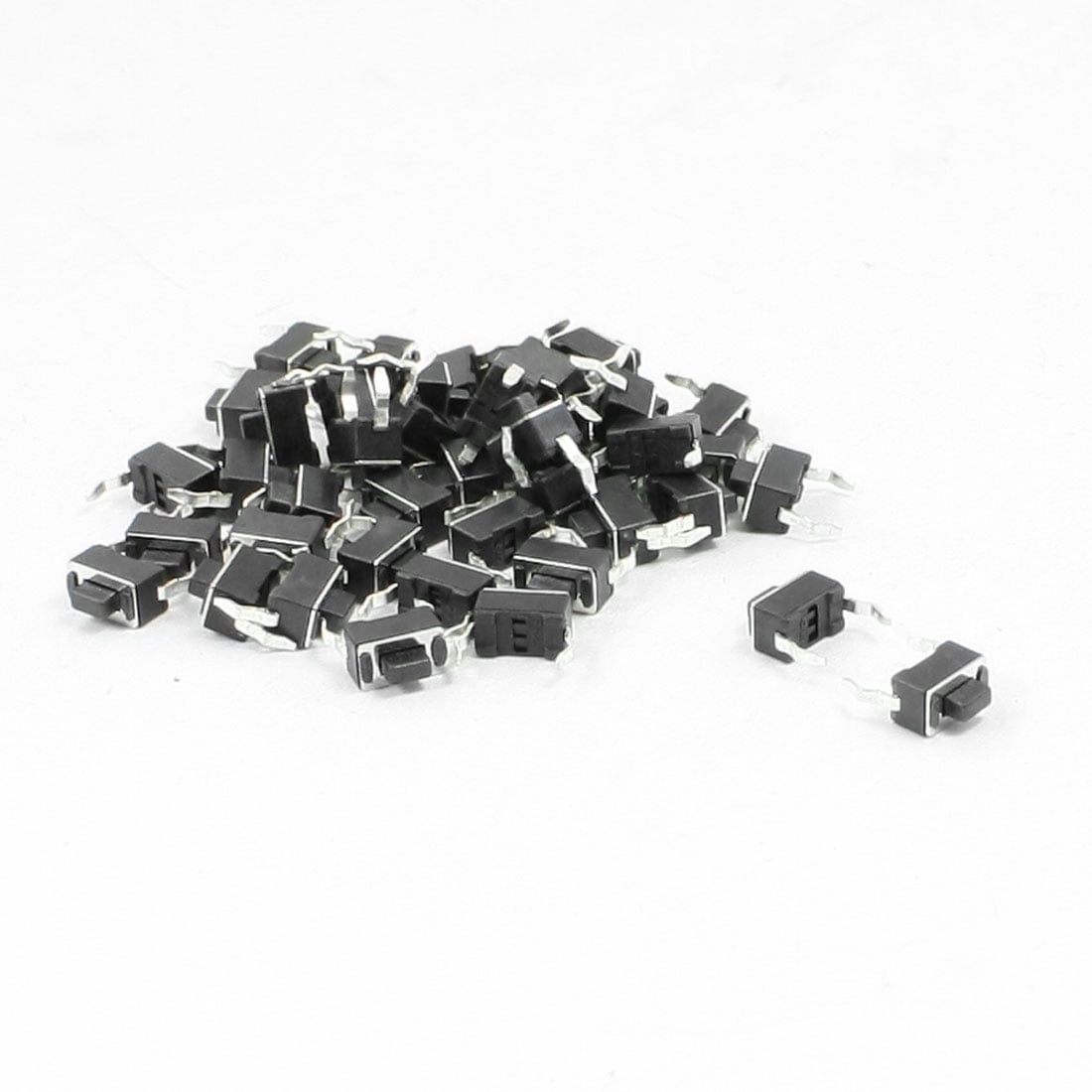 44pcs 6x3.5x5mm Round Pushbutton 2-Pin Momentary DIP Tactile Switch ...
