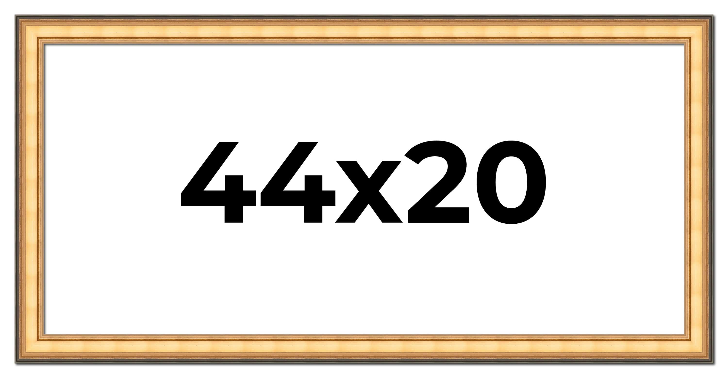 44x20 Frame Gold Plein Aire Solid Wood Picture Frame Width 2 Inches ...