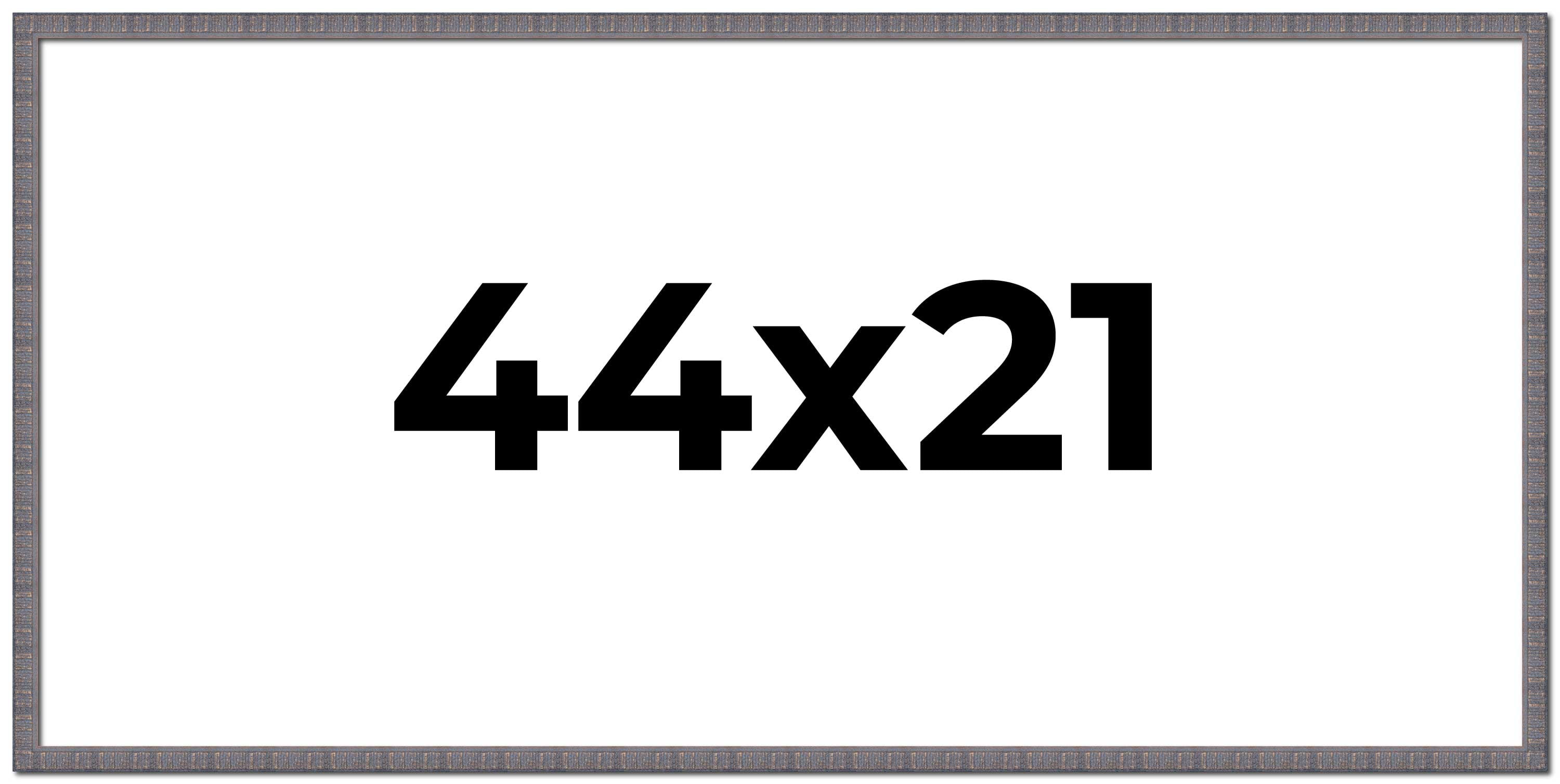 44x21 Frame Slate Blue Distressed Rustic Solid Wood Picture Frame | 0. ...