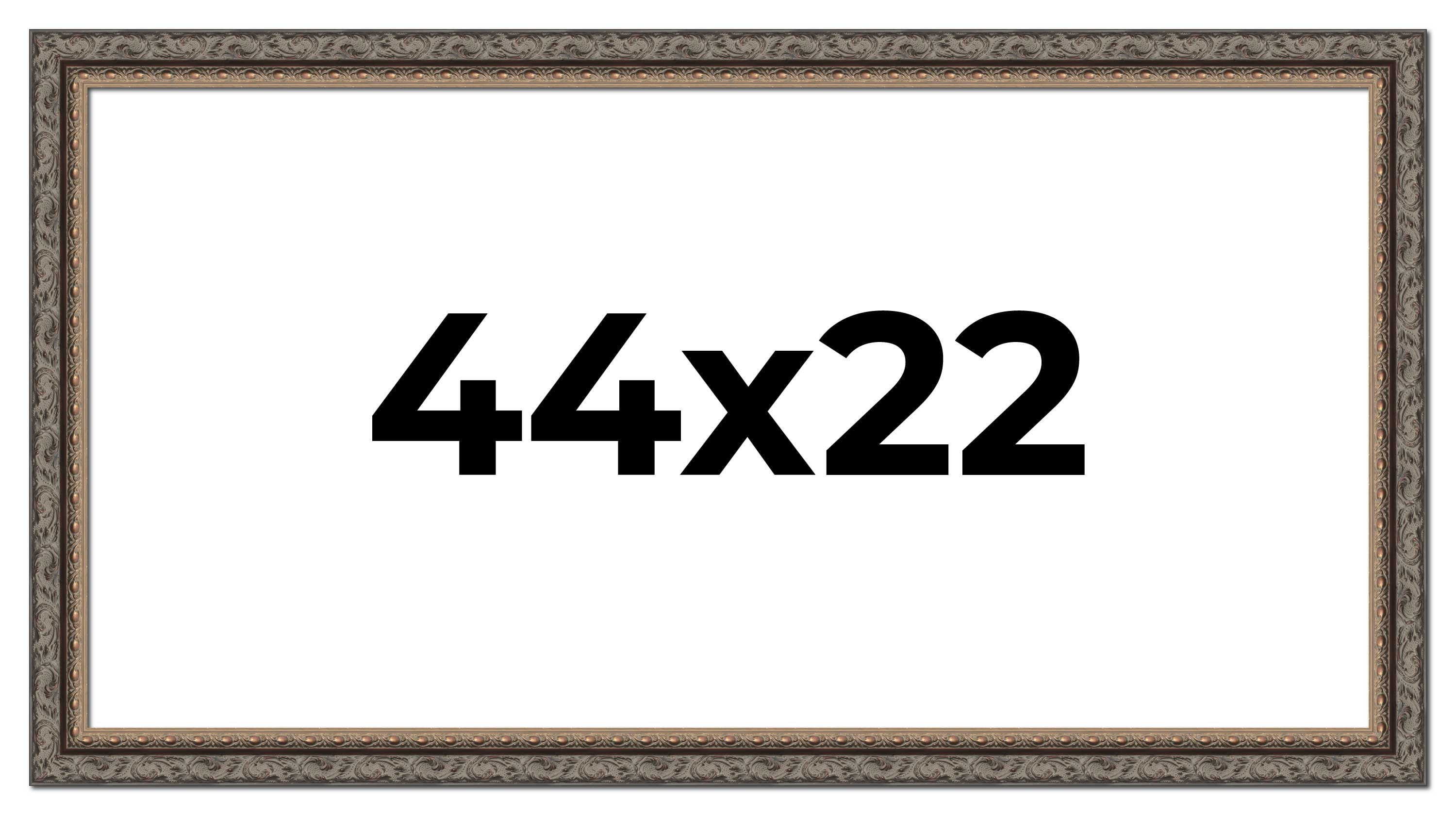 44x22 Frame Black Real Wood Picture Frame Width 2 inches | Interior ...