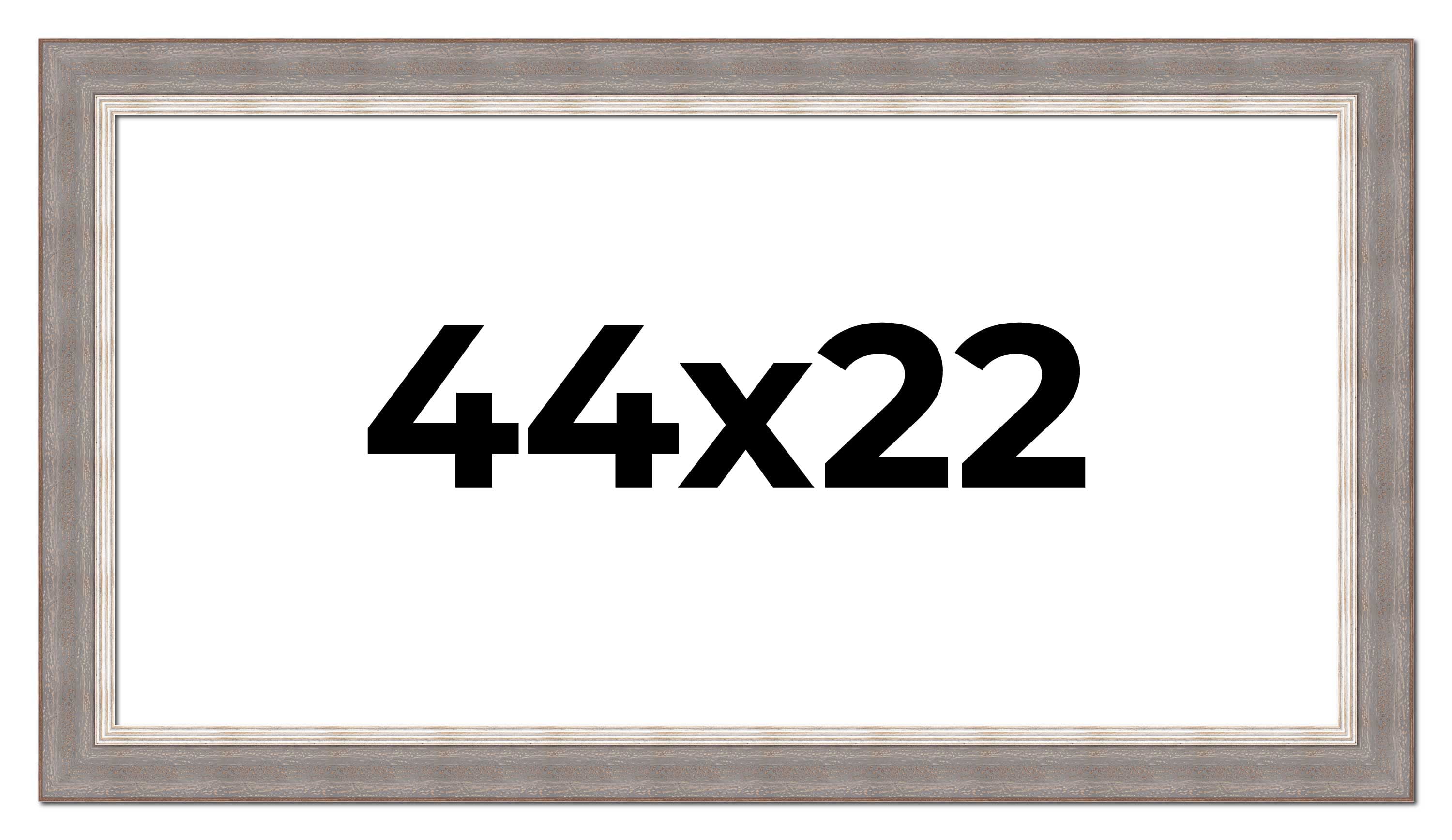 44x22 Frame Grey Real Wood Picture Frame Width 2.75 Inches | Interior ...