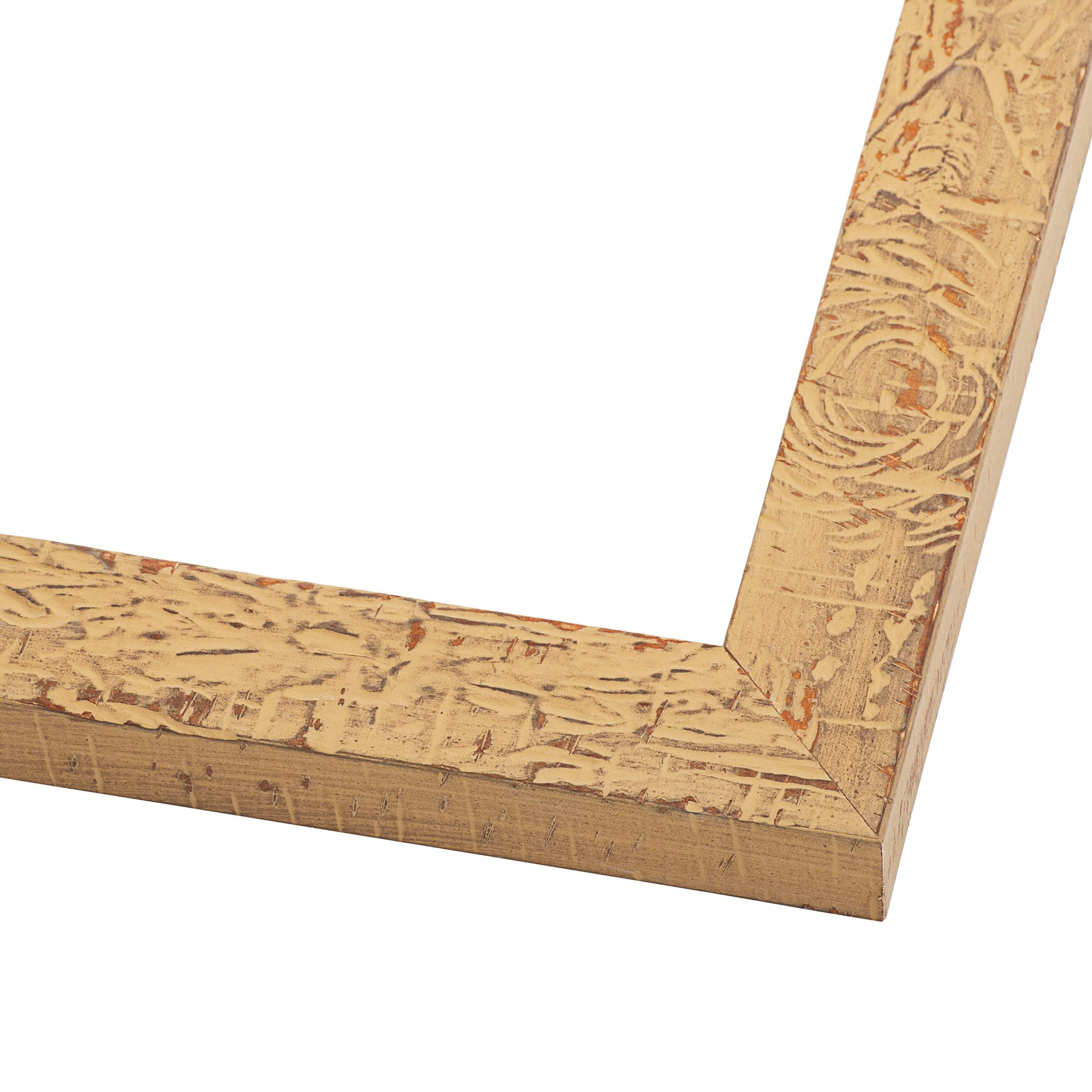 3x4 Shabby Chic Orange Picture Frame - UV Acrylic, Foam Board Backing ...