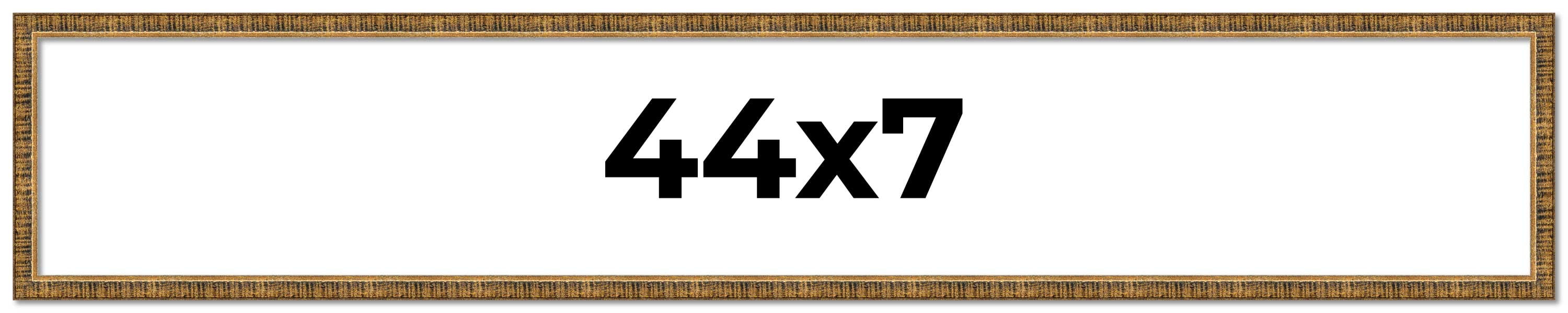 44x7 Frame Gold Solid Wood Picture Frame - Complete Modern Photo Frame ...
