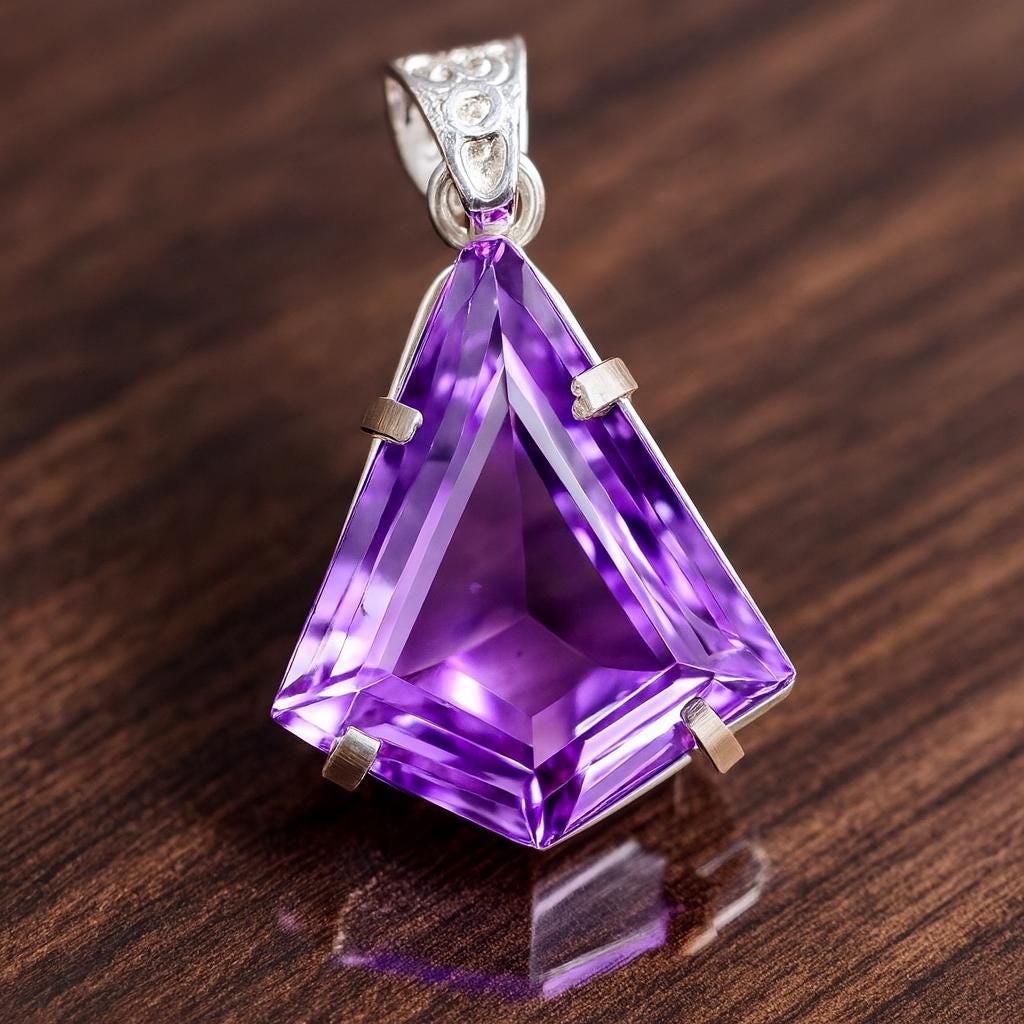 45.10 Carat Sapphire Gemstone Pendant Set in 925 Sterling Silver ...