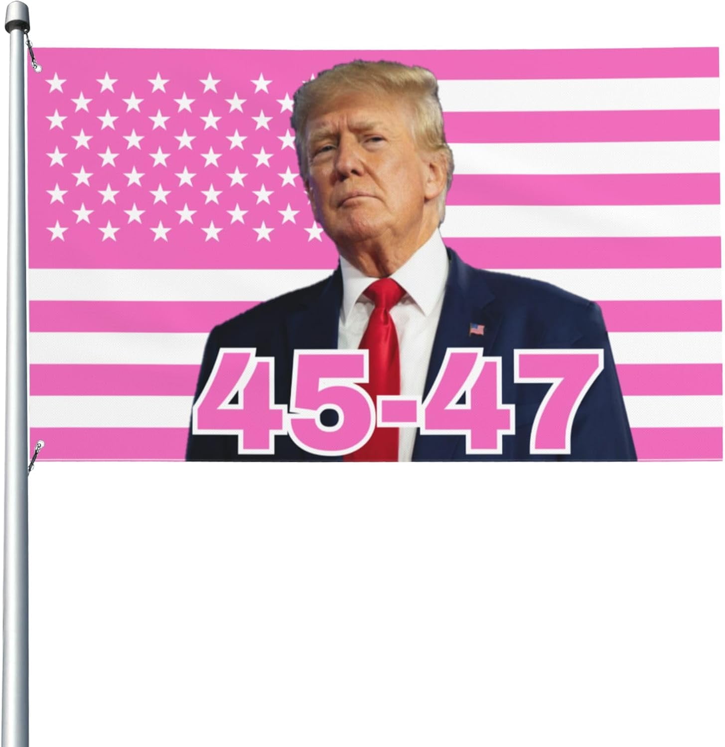 45 47 Flag Pink Trump Won 2025 President Inauguration Day 3x5 Outdoor ...
