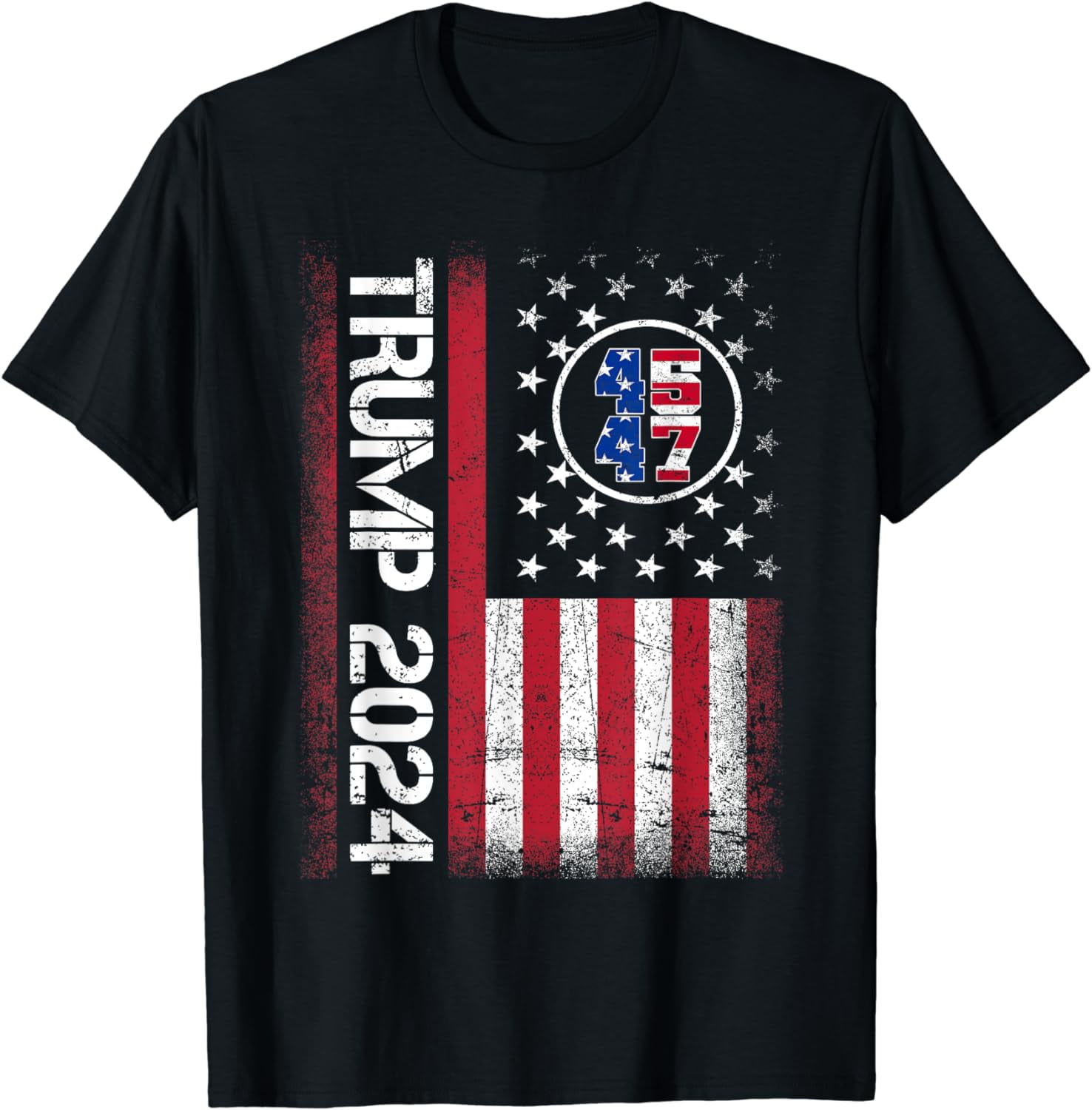 45 47 We The People 2024 Stand With American Flag Men Women T-Shirt ...