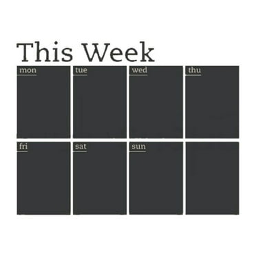 DesignOvation Beatrice Magnetic Chalkboard Monthly Calendar ...
