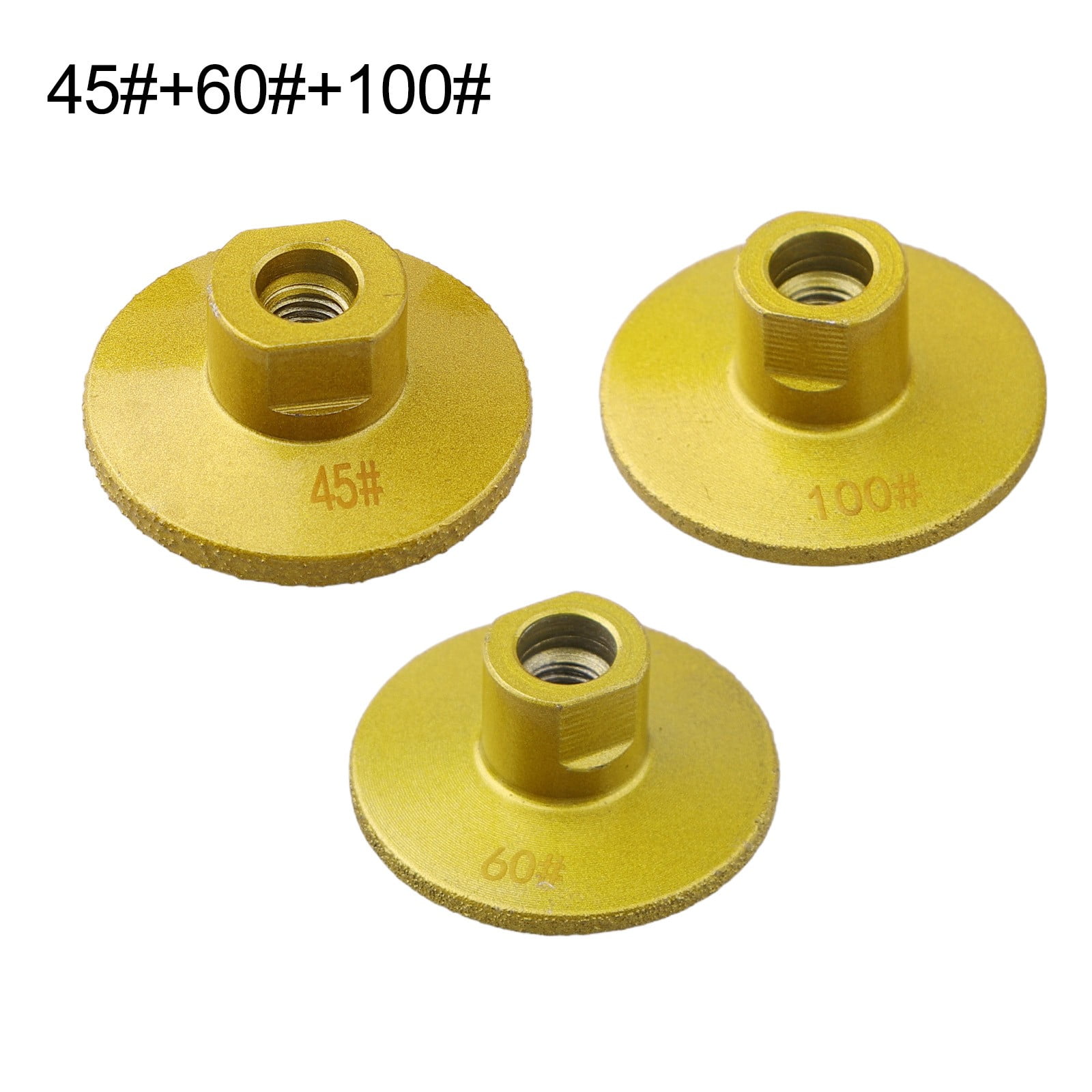 45/60/100# Brazed Flat Grinding Head Abrasive Polishing Stone Marble ...