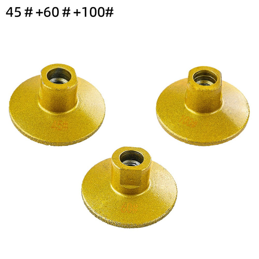 45/60/100# Brazed Flat Grinding Head Abrasive Polishing Stone Marble ...