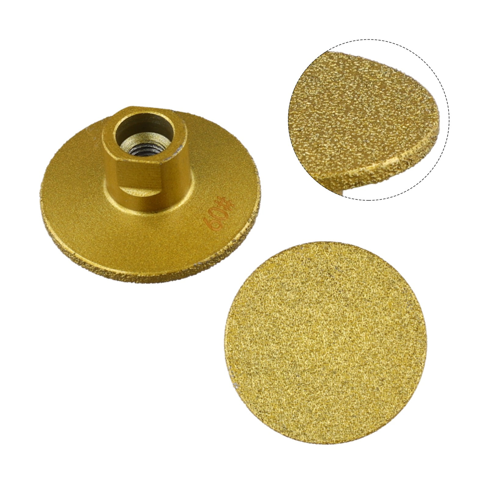 45/60/100# Brazed Flat Grinding Head Abrasive Polishing Stone Marble ...