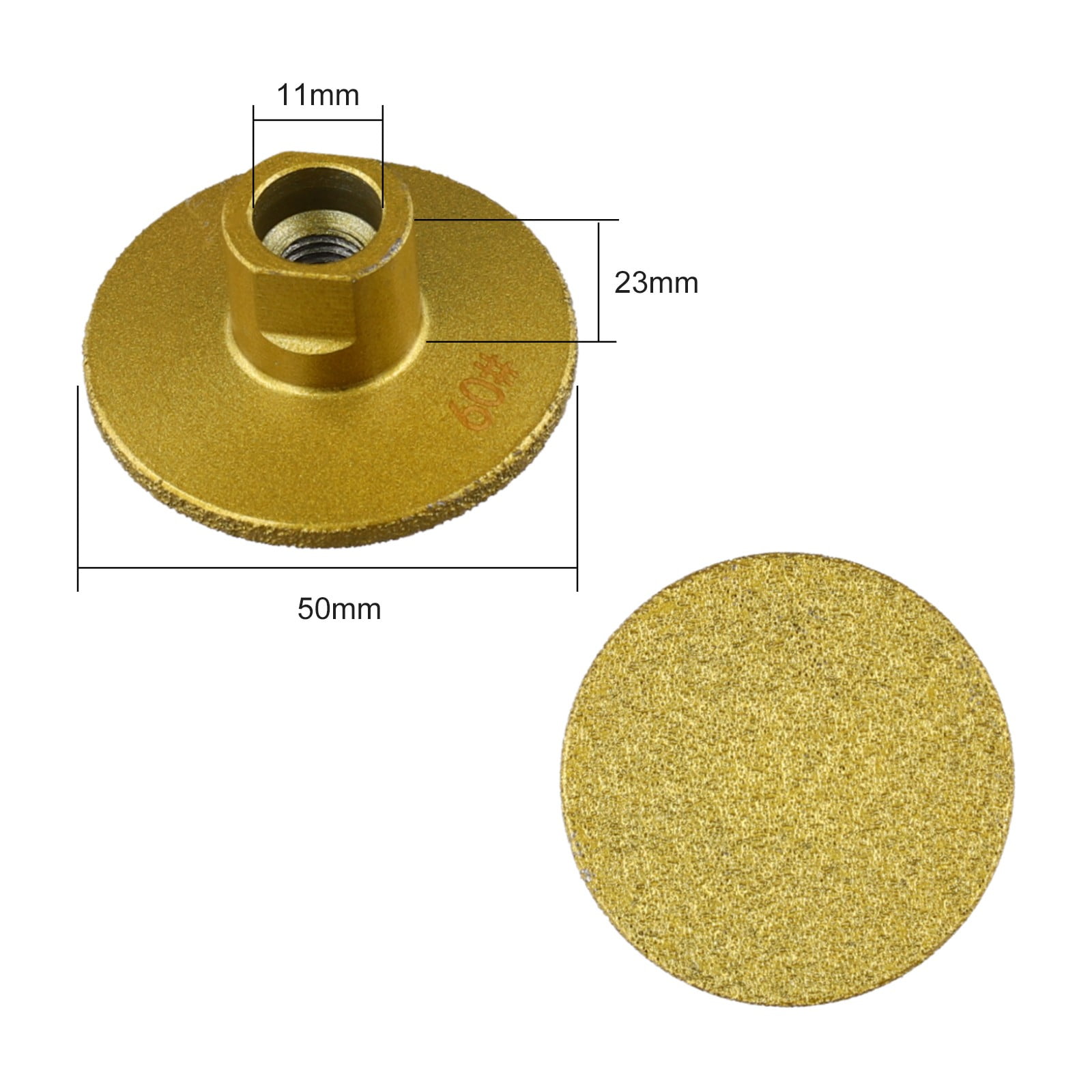 45/60/100# Brazed Flat Grinding Head Abrasive Polishing Stone Marble ...