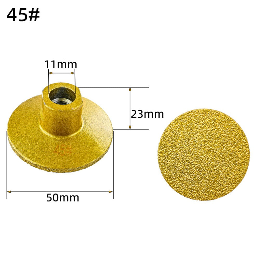 45/60/100# Brazed Flat Grinding Head Abrasive Polishing Stone Marble ...