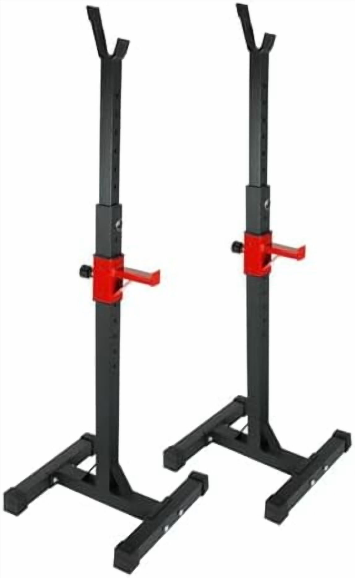 45-70.5inch Adjustable Bench Press Stands Dip Stand for Home Gym Full ...
