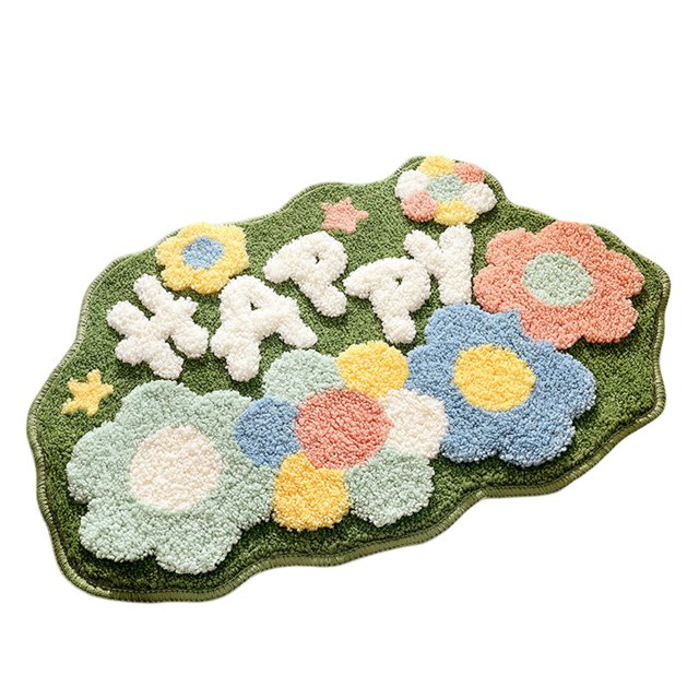 45*70cm Cute Small Bath Mat Non Slip Absorbent Bath Floor Mat, Soft Rug ...