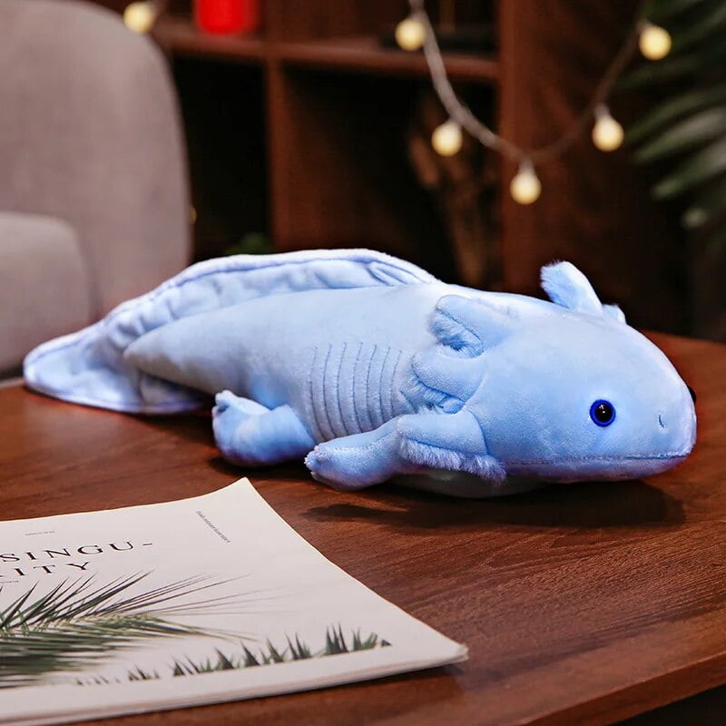 45-80cm Kawaii Colorful Newt Plush Toy Stuffed Cute Axolotl Salamander ...
