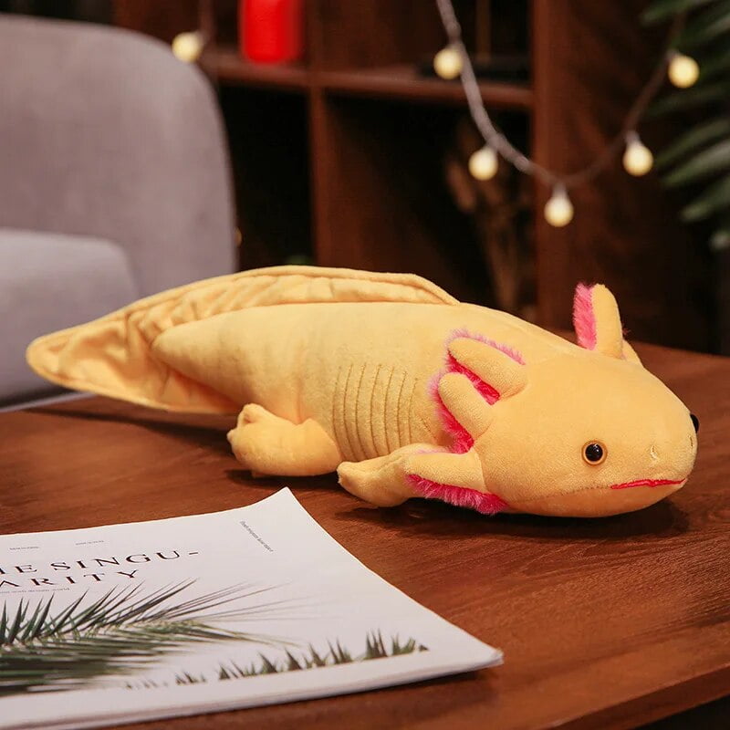 45-80cm Kawaii Colorful Newt Plush Toy Stuffed Cute Axolotl Salamander ...