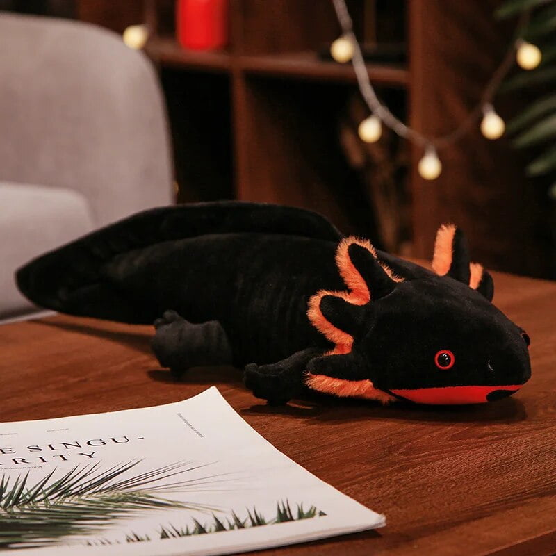 45-80cm Kawaii Colorful Newt Plush Toy Stuffed Cute Axolotl Salamander ...