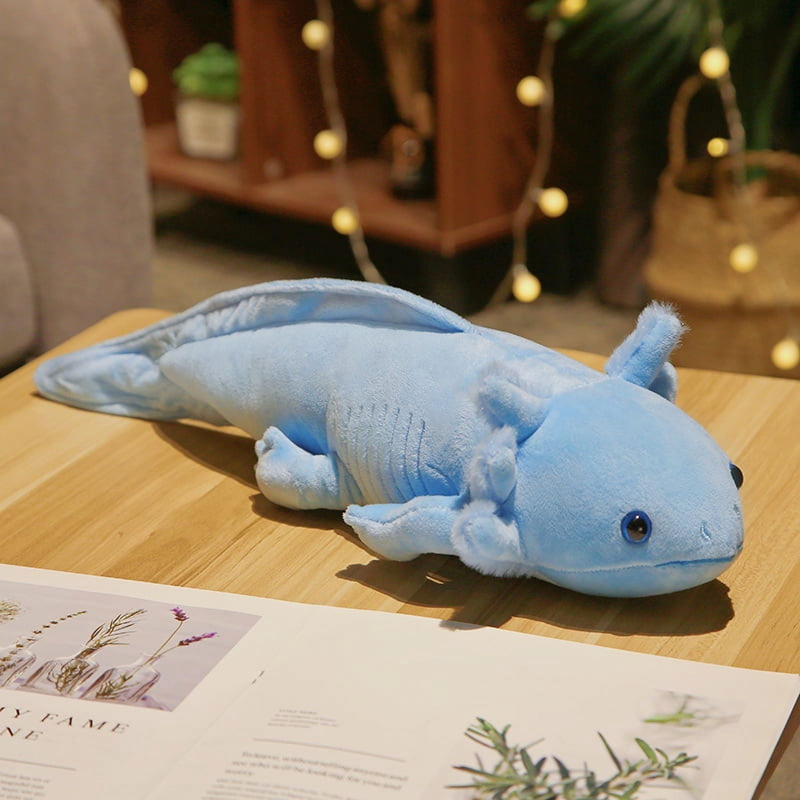 45-80cm Kawaii Colorful Newt Plush Toy Stuffed Cute Axolotl Salamander ...