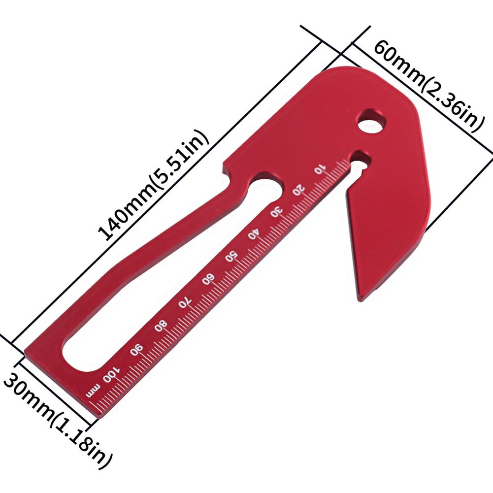 45/90 Degree Center Finder Aluminum Alloy Right Angle Line Gauge for ...